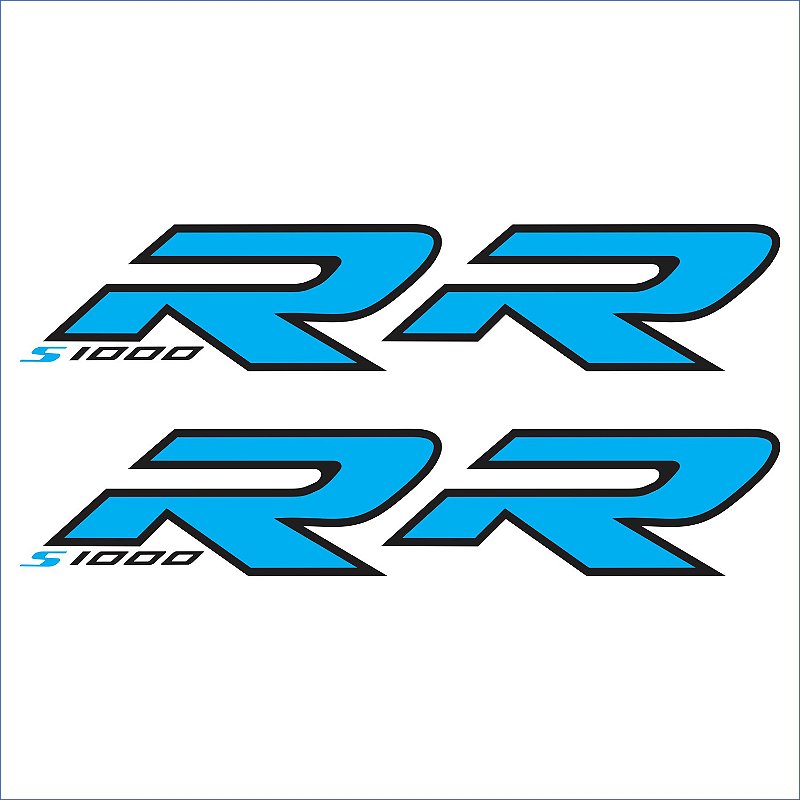 Adesivo Bmw S1000RR Logo - Cromo Decor - Pastilhas Adesivas Resinadas