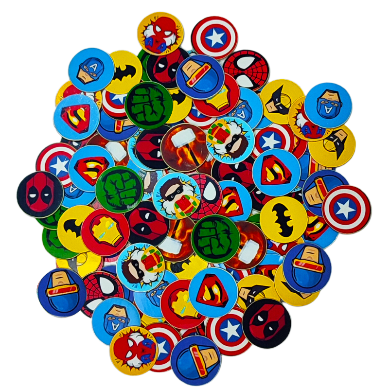 Adesivo pet Stickers Super Heroís I MIMOSHOW - Mimo Show