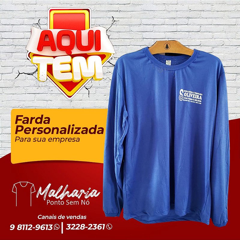 UNIFORME PARA SUA EMPRESA - Malharia Ponto Sem No
