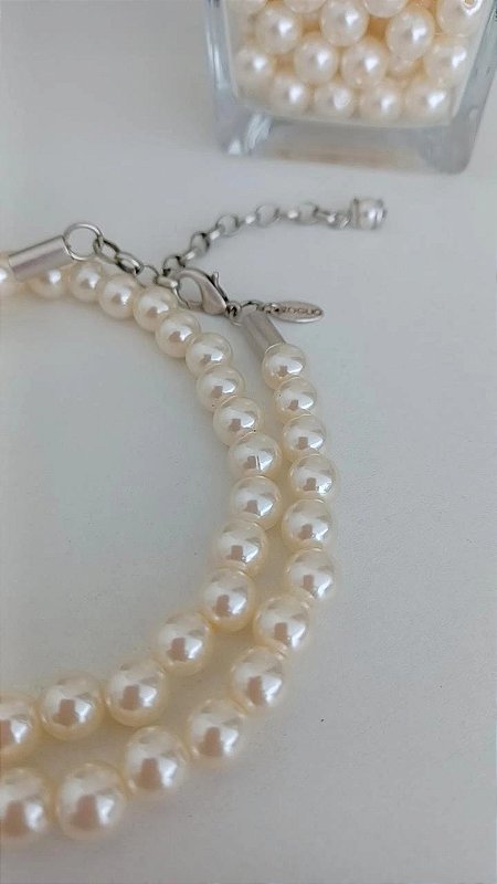 Colar de pérolas clássico - COL1219 - Zoglio Acessórios