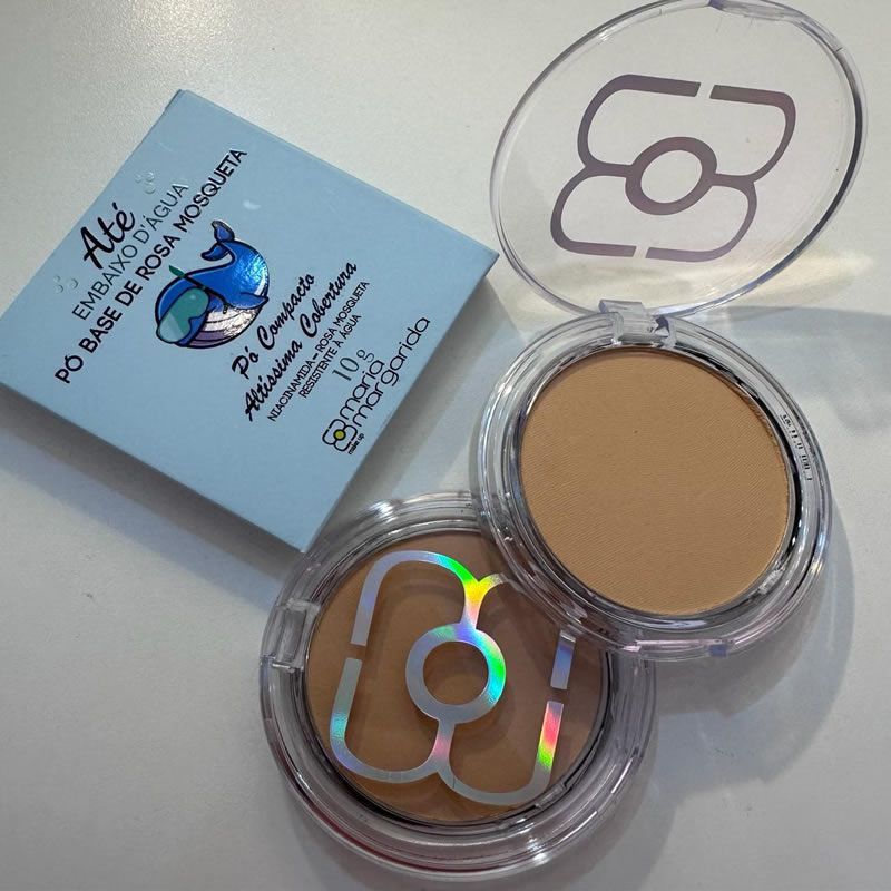 Pó Base Compacto De Rosa Mosqueta Altíssima Cobertura - Universe Makeup Store: Maquiagens de ...