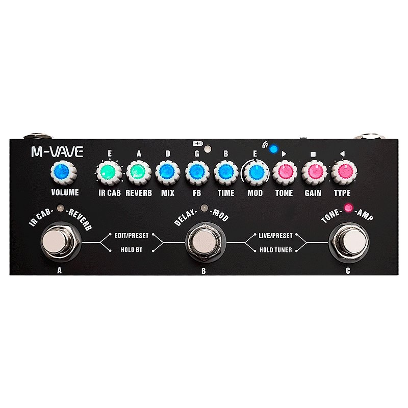 Pedaleira M-Vave Cube Baby - Multi-efeitos para Guitarra - Cuvave ...