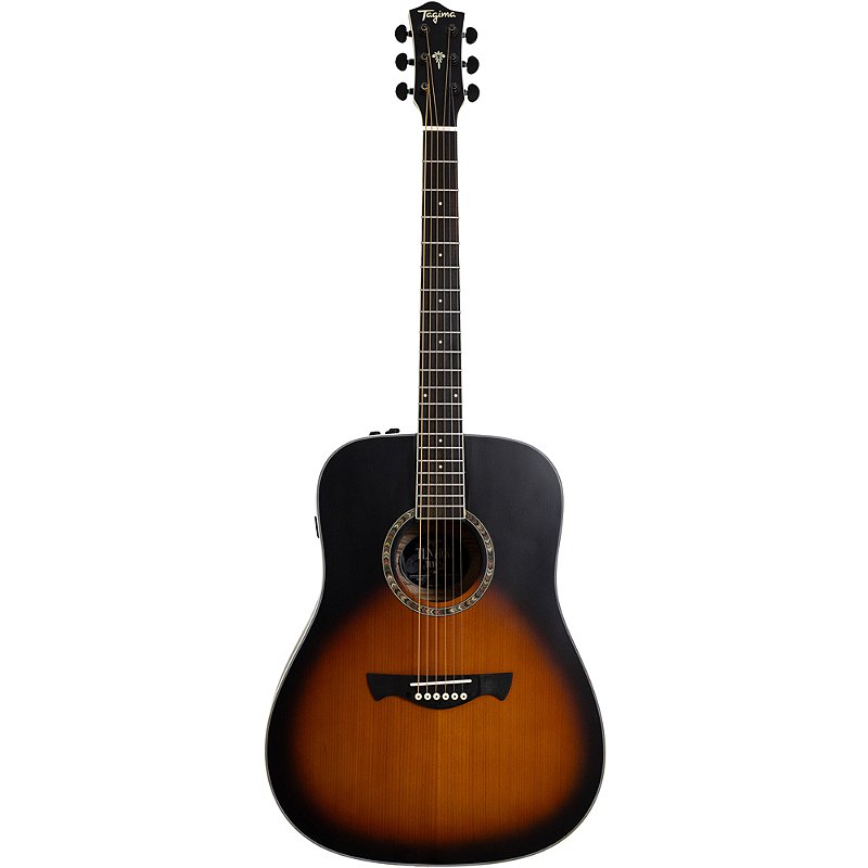 Violão Tagima Tulum TLM-100 SB Sunburst Solid Red Cedar Folk c/ Bag ...