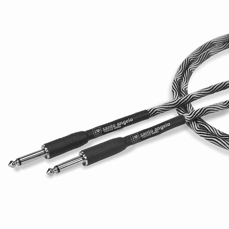 Cabo para Instrumento Santo Angelo Rio Cable 4,5m Têxtil P10 x P10 Reto ...