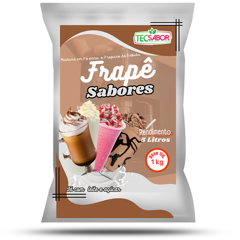Frapê Base pronta Sabores Diversos Tecsabor - lojatecsabor