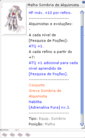 Malha Sombria de Alquimista - Buster Shop