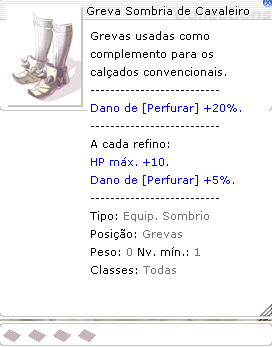 Greva Sombria de Cavaleiro - Buster Shop