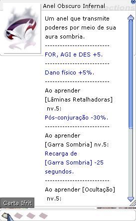Anel Obscuro Infernal - Buster Shop