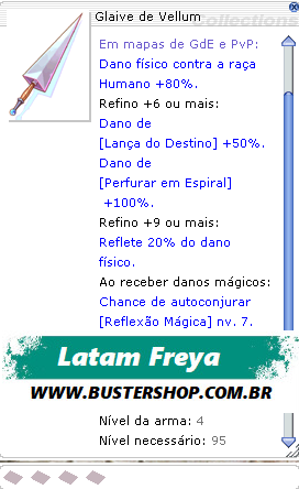 Glaive de Vellum - Buster Shop