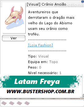 [Visual] Crânio Ancião - Buster Shop
