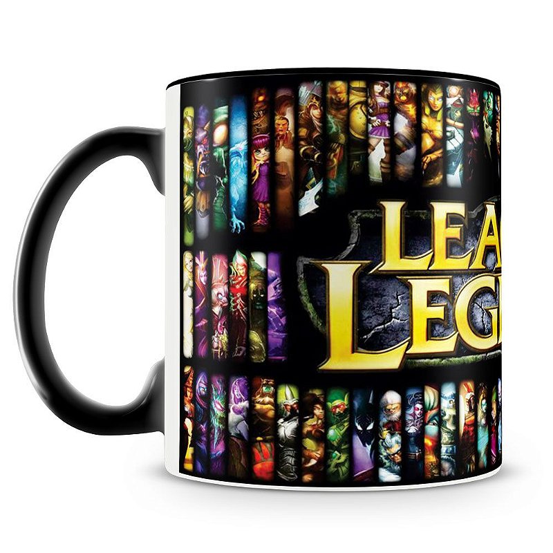 Caneca League of Legends (Preta) - Caneca Personalizada para Todas as ...
