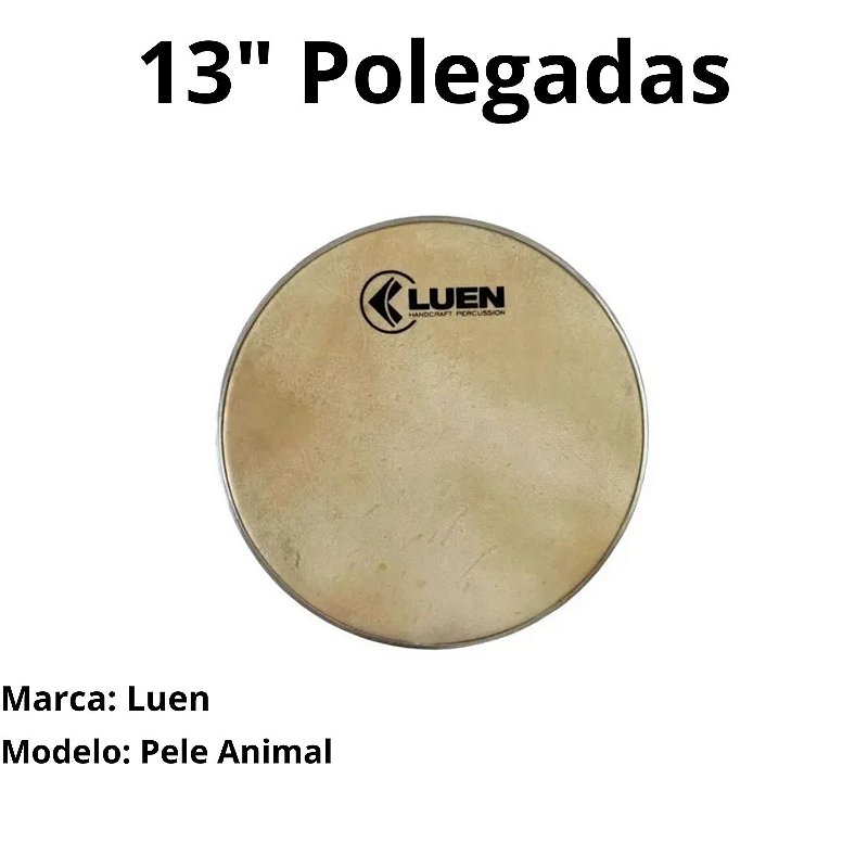 Pele Animal Luen 13" Polegadas Handcraft Percussion - King Musical ...