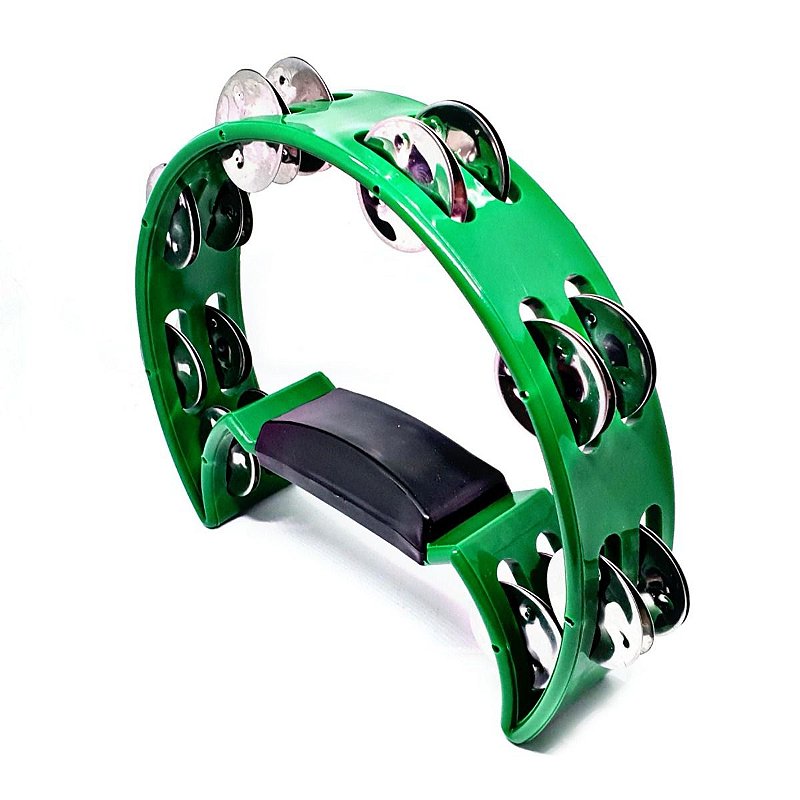 Pandeiro Meia Lua Spanking Platinela Inox Verde - King Musical ...