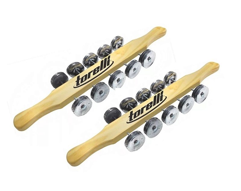 Rocar Chocalho em Madeira Torelli Platinelas Aço 2 Unidades - King ...