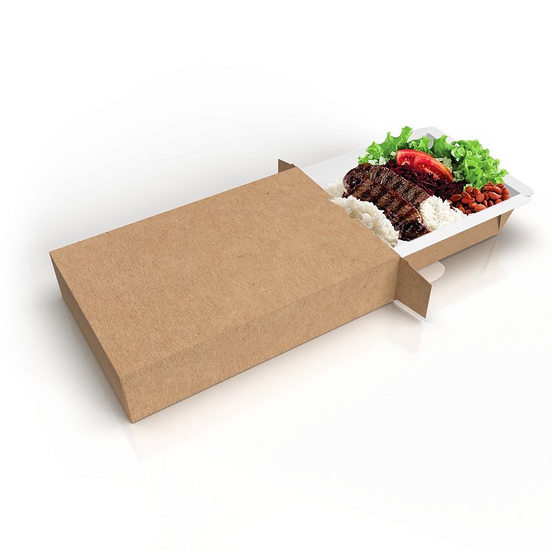 Caixa Box Marmita Gaveta - Kraft | Grande (1kg) - Soller Embalagens ...