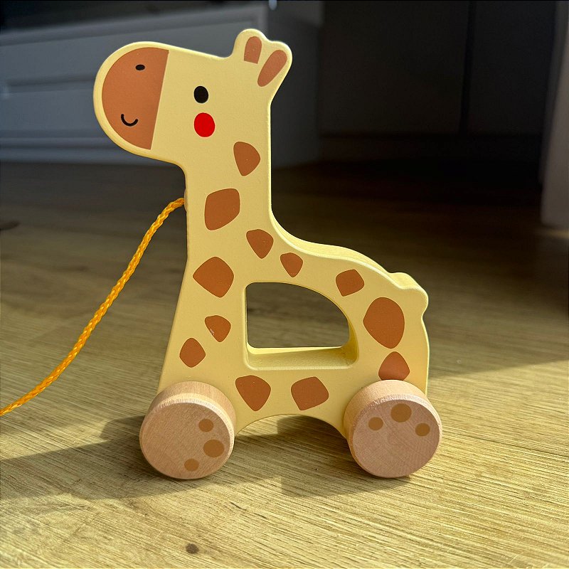 Brinquedo Girafa De Puxar - Cola e Decora - Decoração Infantil