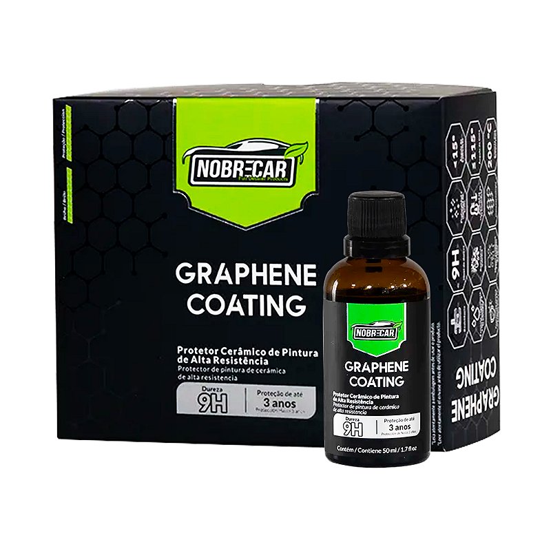 GRAPHENE COATING Vitrificador Cerâmico de Pintura de Alta Resistência 9H Nobrecar 50ml - Super ...