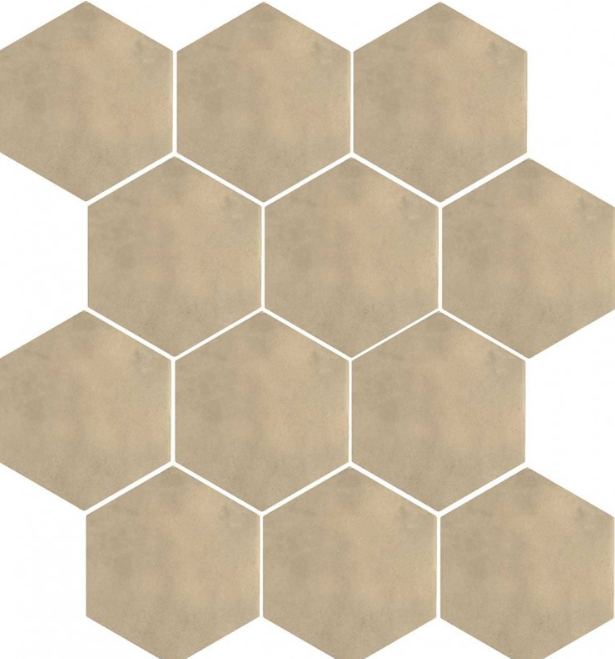 PORCELANATO HEXAGONAL HEXA NUVOLA LUX BEGE BRILHANTE 17X19,5CM - Pastilhart - Referência em ...