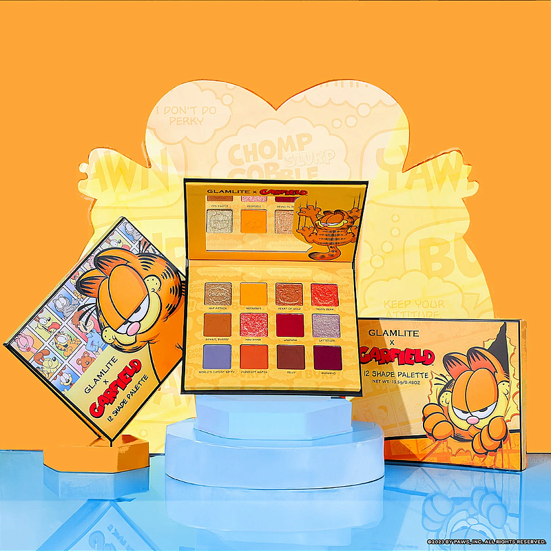 Paleta de Sombras Glamlite Garfield X Glamlite 12 Shade Palette ...