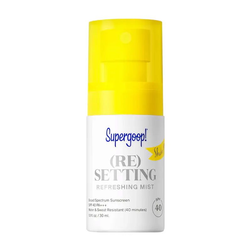 Mini Spray Fixador com Proteção Solar Supergoop! (Re) Setting ...