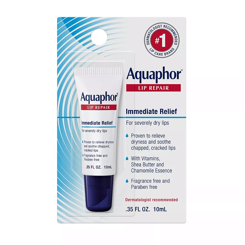 Reparador Labial Aquaphor Immediate Relief Lip Repair Balm 10ml ...