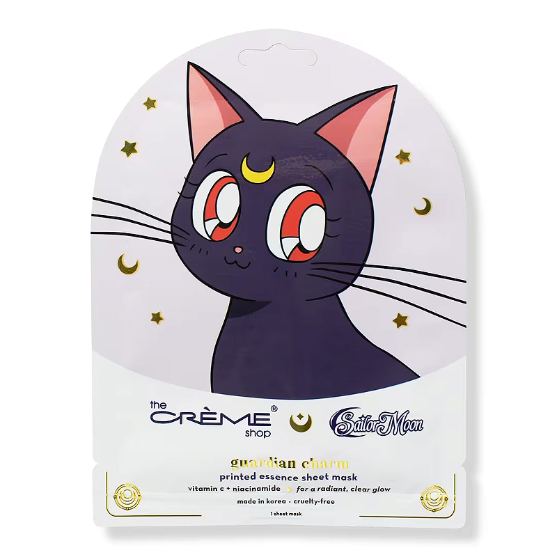 Máscara Facial The Crème Shop X Sailor Moon Luna Guardian Charm Sheet ...