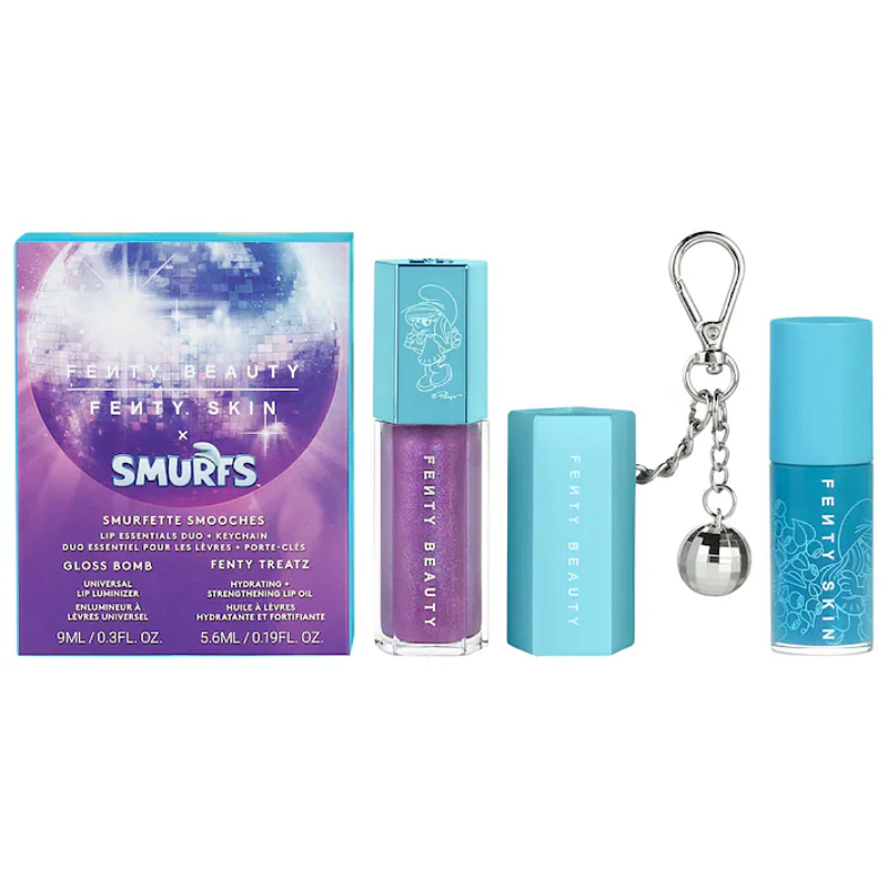 Kit Labial Fenty Beauty x The Smurfs Smurfette Smooches Lip Essentials ...