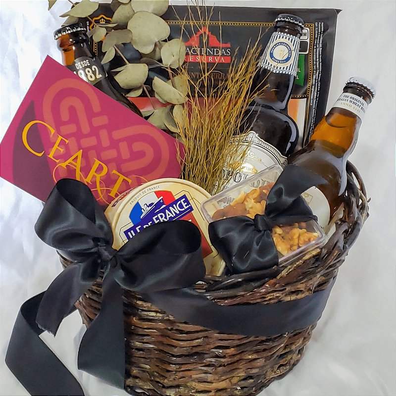 Cesta de cerveja artesanal, presente corporativo com cerveja especial ...