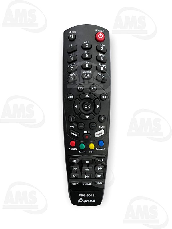 Controle Remoto Para Audisat C1 FBG-9013 - AMS ACESSÓRIOS - Controles Remotos, Cabos e Acessórios