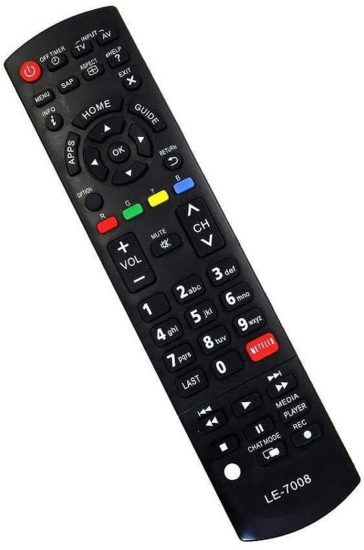 Controle Panasonic Smart com NetFlix LE-7008 - AMS ACESSÓRIOS ...