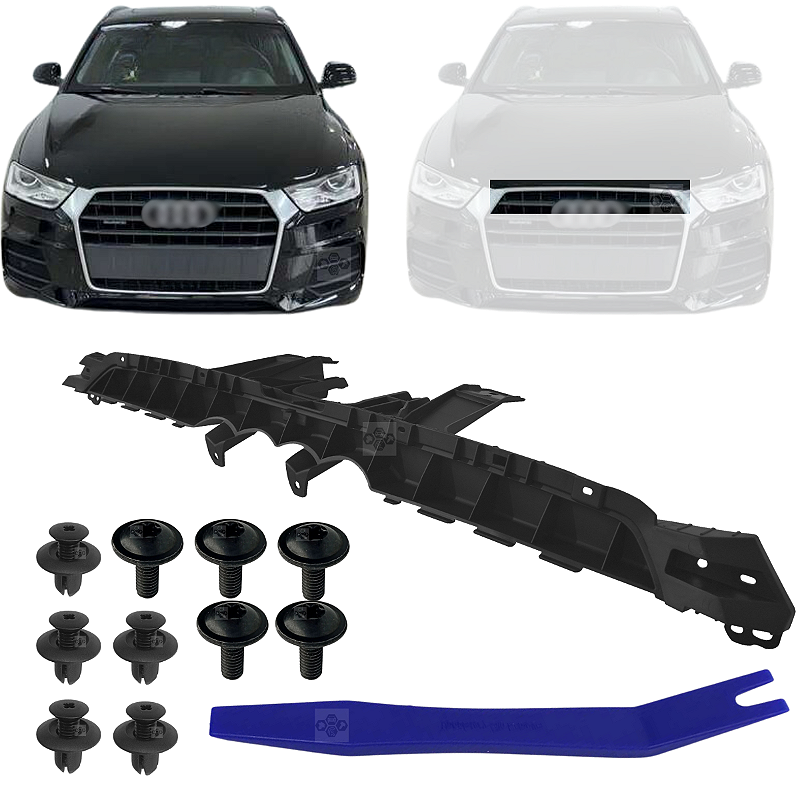 Suporte Grade Parachoque Dianteiro Para Audi Q3 2012/2015 8U0853692A ...