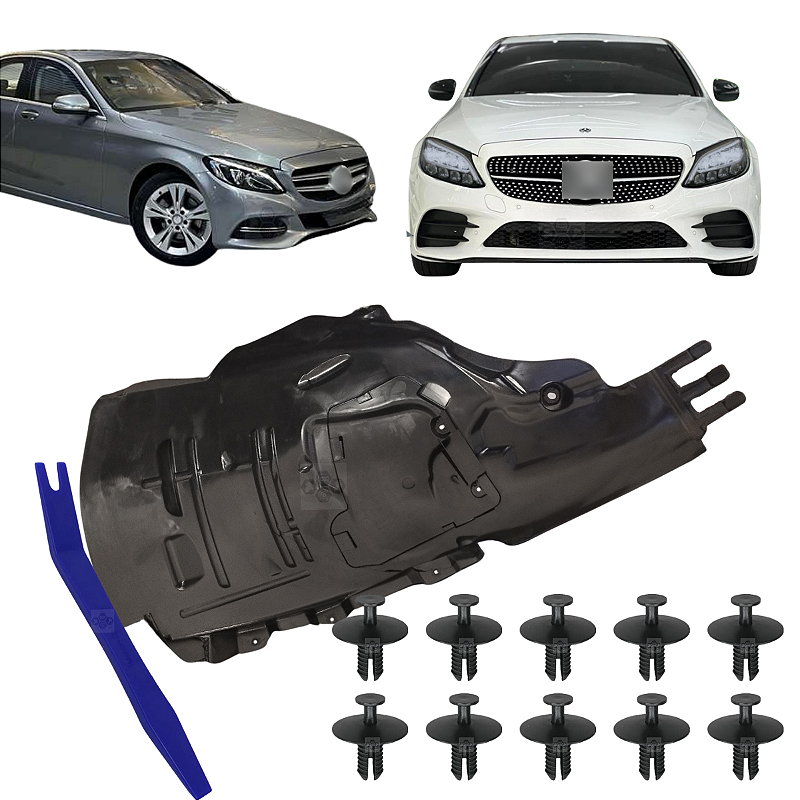 Lameiro Parabarro Paralama Para Mercedes C180 C300 C350e Lado Motorista ...