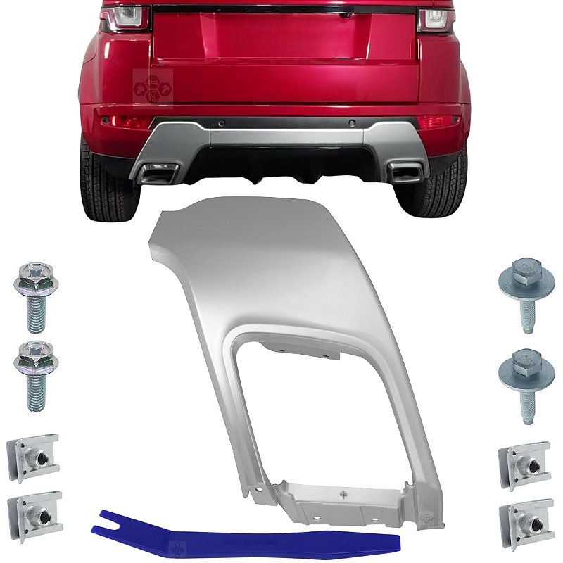 Moldura Ponteira Aplique Escapamento Parachoque Para Evoque Lado ...