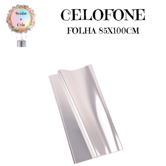 CELOFANE 85X100CM - 3 FOLHAS - embalagens e materiais para personalização