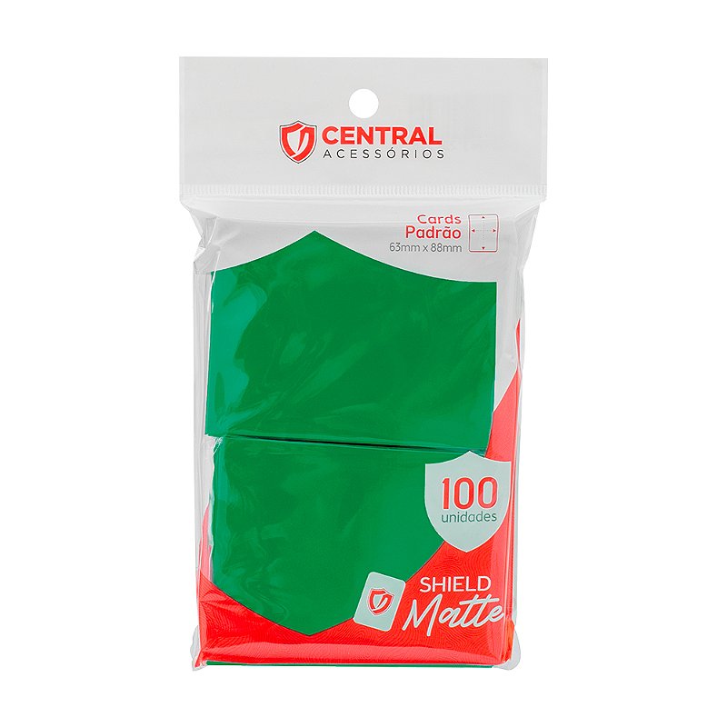 Shield Matte Verde Central (100 Sleeves) - 7G Universe - Loja