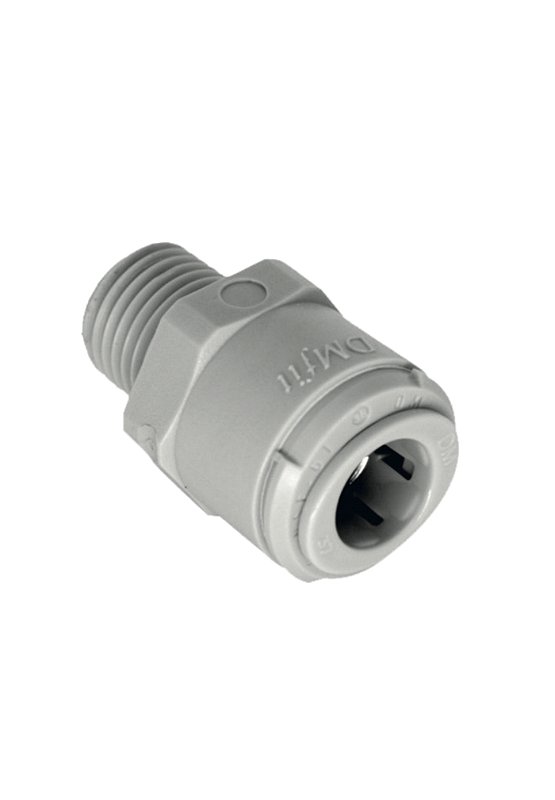 Rosca Macho 1/4" NPT x Tubo 3/8" - Engate Rápido - Chopeiras Ruver