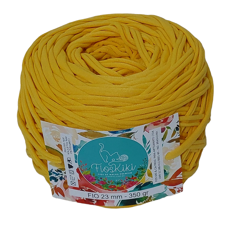 FIO DE MALHA PREMIUM KIKI ANTIPILLING 23MM - AMARELO SORVETE DE MANGA ...