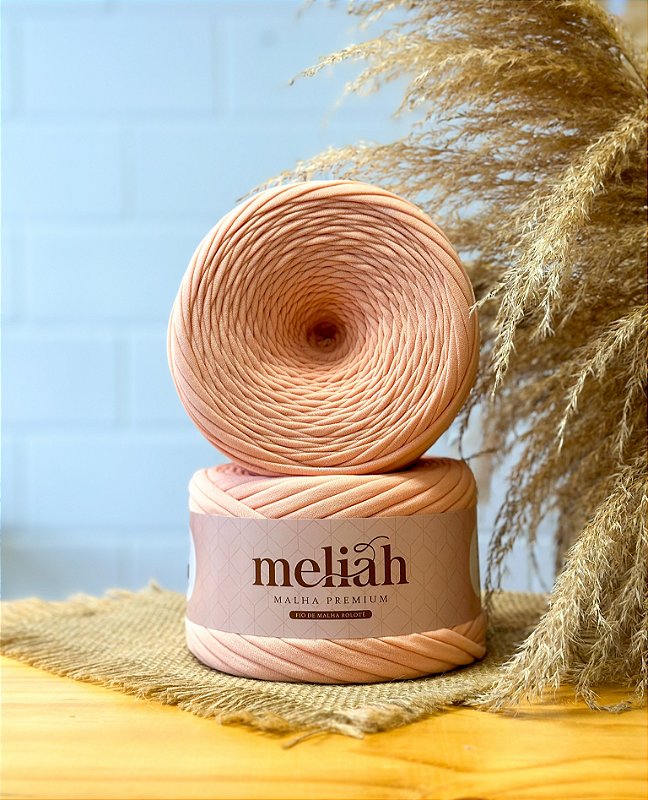 FIO DE MALHA PREMIUM MELIAH ANTI-PILLING 35 MM COR - PANTONE PEACH FUZZ 500 g - Dom armarinhos