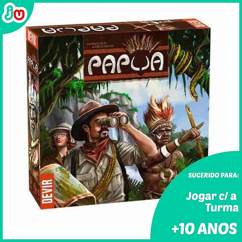 Jogo de Tabuleiro Papua - Board Game Devir - Game1 - Esportes & Diversão