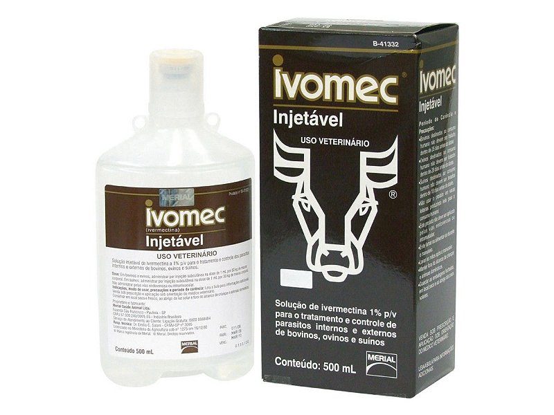 Ivomec 500ml Merial Controle De Parasitas - Farmácia da Vaca - Farmácia ...