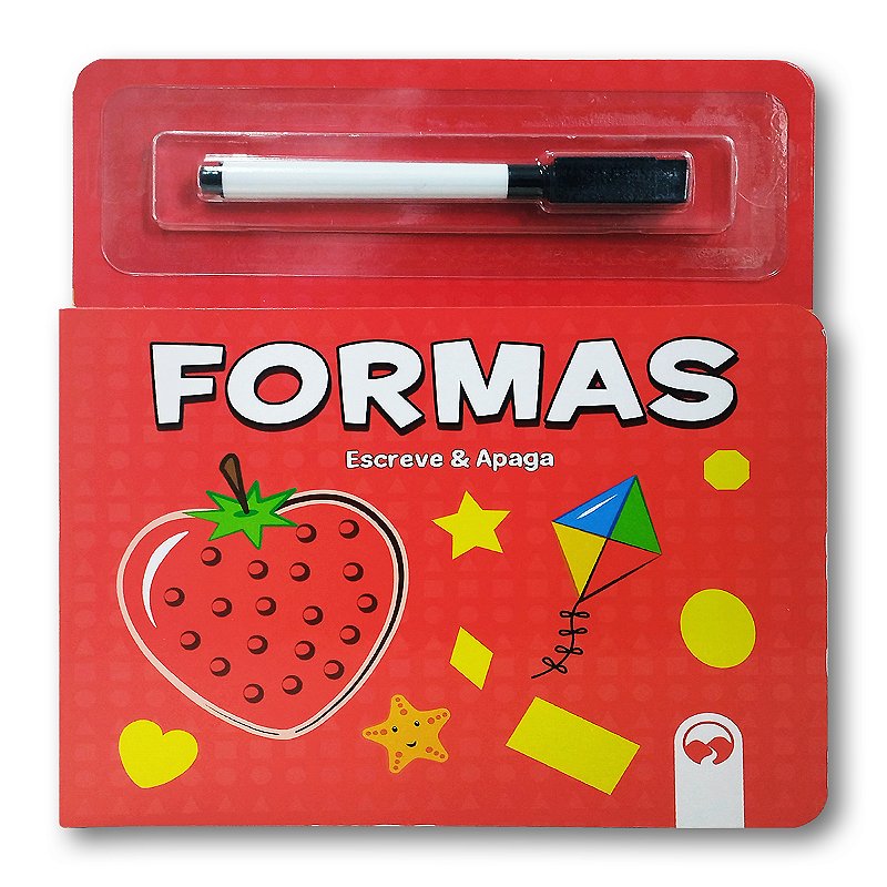 ESCREVE E APAGA: FORMAS - Cartonado - 21 x 18 cm - Editora Sobre Tudo