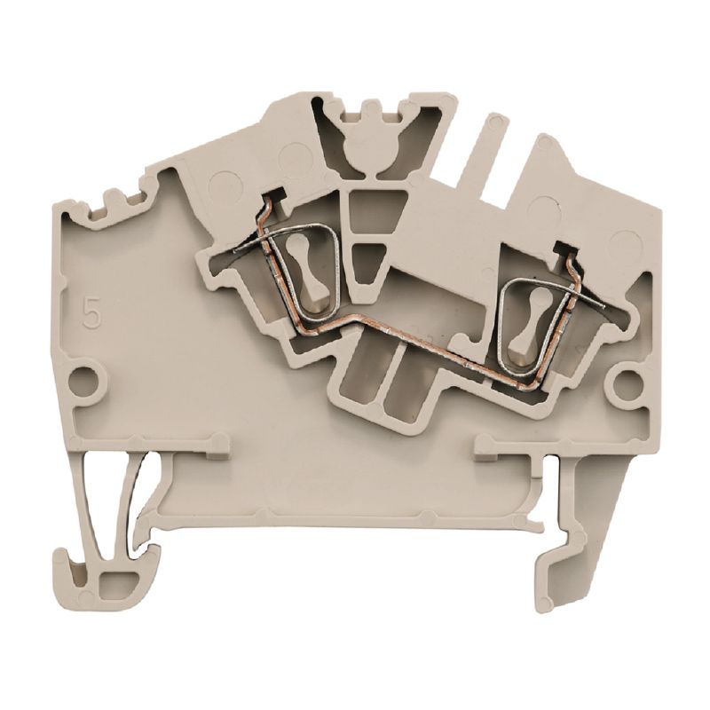 Conector Mola ZDU 2.5-2 Bege - 2.5mm² - JUNPLUS