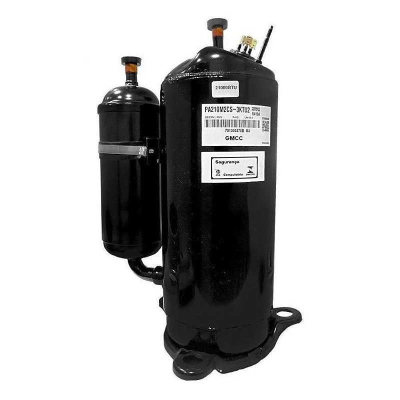 COMPRESSOR GMCC PA210M2CS - 3KTU2 - JANELA 21000 BTUs / SPLIT 22000 ...
