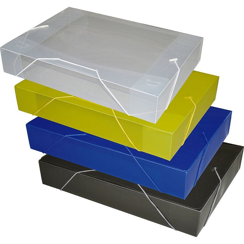 Pasta Plastico com Elastico 55mm - A&G Papelaria