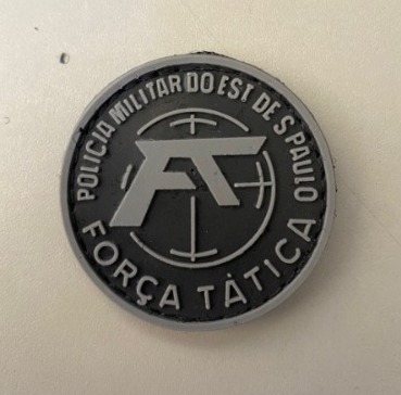 BREVE FORÇA TATICA EMBORRACHADO REDONDO - Militar SP-Artigos Militar