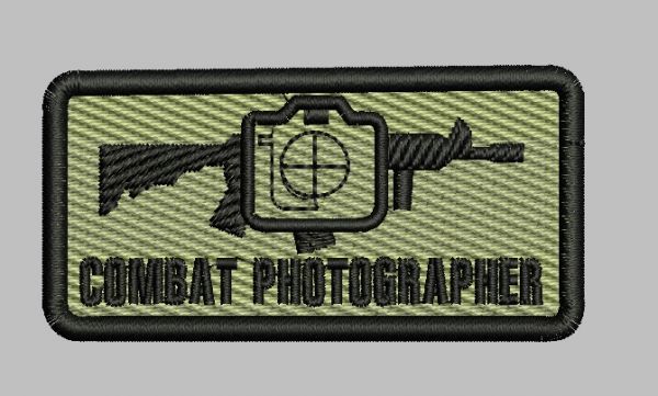 PATCH COMBAT PHOTOGRAPHER (NAVI MILITAR) - Militar SP-Artigos Militar