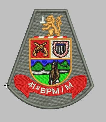 BRASÃO 41 BPM/M POLÍCIA MILITAR - Militar SP-Artigos Militar