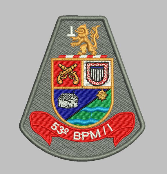 BRASÃO 53 BPM/I POLICIA MILITAR - Militar SP-Artigos Militar