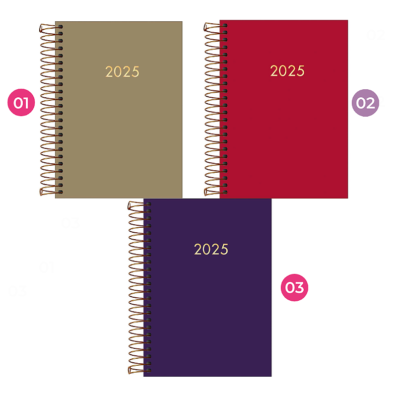 Agenda Executiva Napoli 2025 | Tilibra - Namastê Papelaria Zen