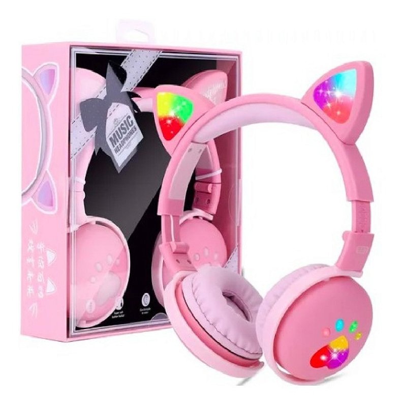 Fone de Ouvido Orelha de Gato Bluetooth BK1-KA902 - Supritronica ...